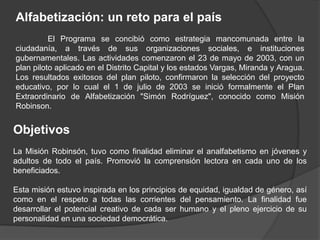 Mision Robinson | PPTX
