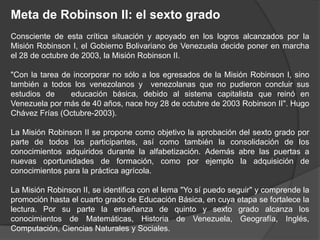 Mision Robinson | PPTX