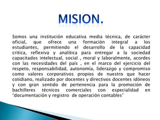Mision visiòn | PPTX