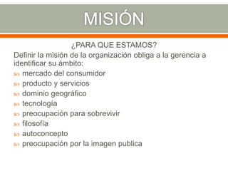 Mision, vision | PPT