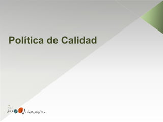 Misión, visión, valores y política de calidad | PPTX