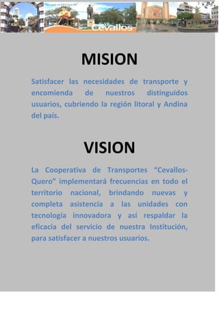 Mision y visión | DOCX