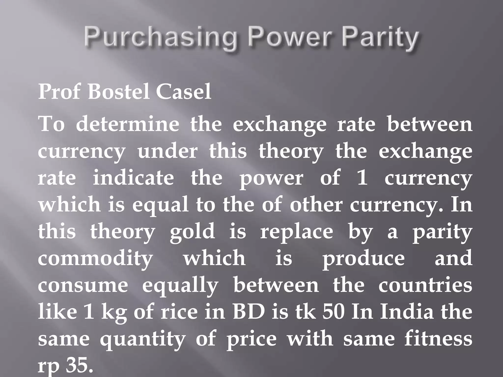 Purchasing Power parity | PPTX