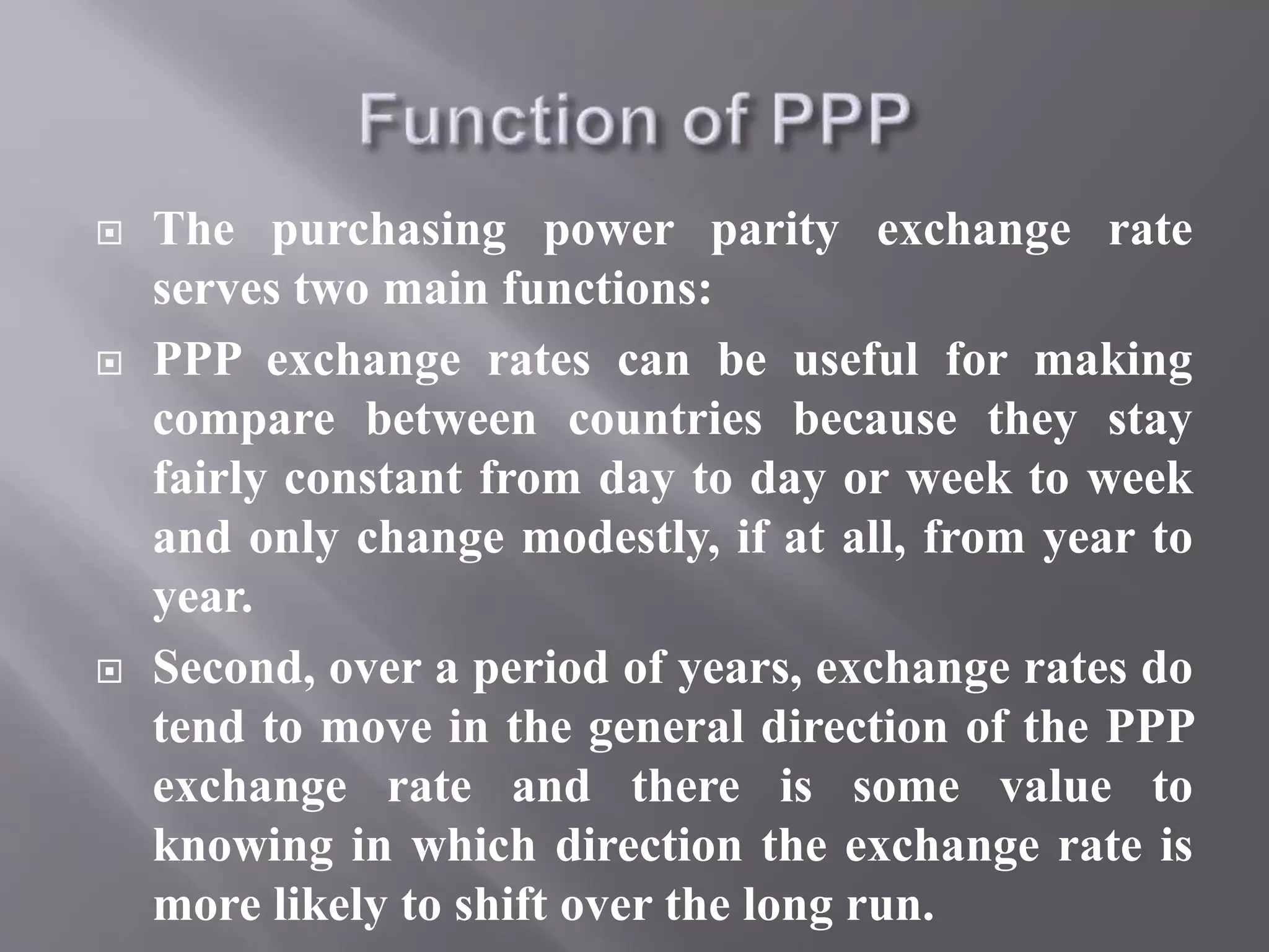 Purchasing Power parity | PPTX