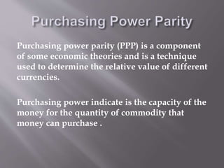 Purchasing Power parity | PPTX
