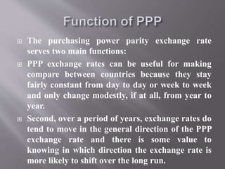 Purchasing Power parity | PPTX