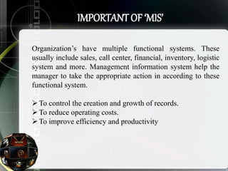 How MIS & IT depend on each other | PPTX