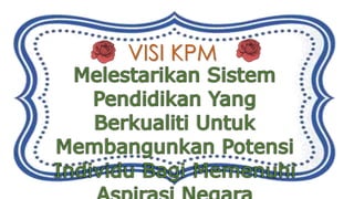 Misi visi kpm | PPT