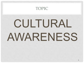 cultural awareness | PPT