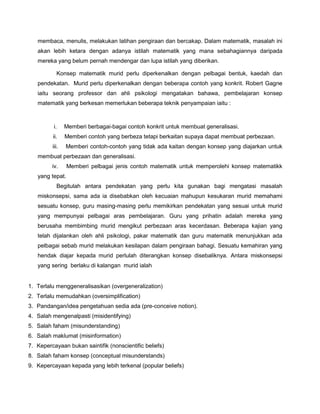 Miskonsepsi mte 3111 | DOCX