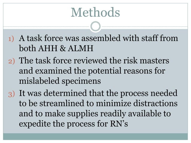 Mislabeled specimens ppt sarah tenuto | PDF | Medical Tests | Medical ...