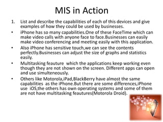 Management Information Systems in Your Pocket | PPTX