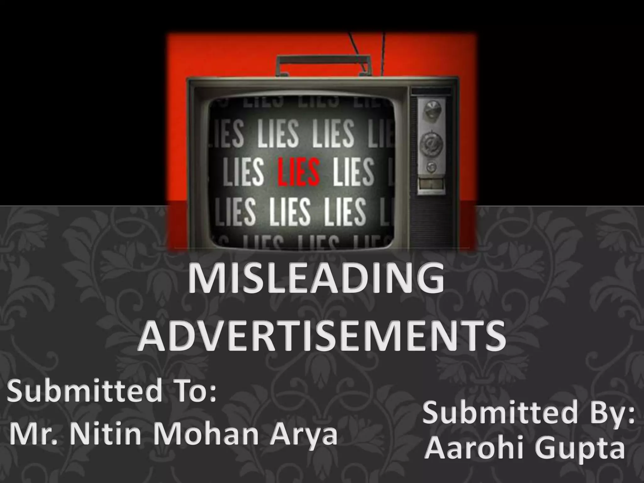 Misleading Advertisements | PPTX
