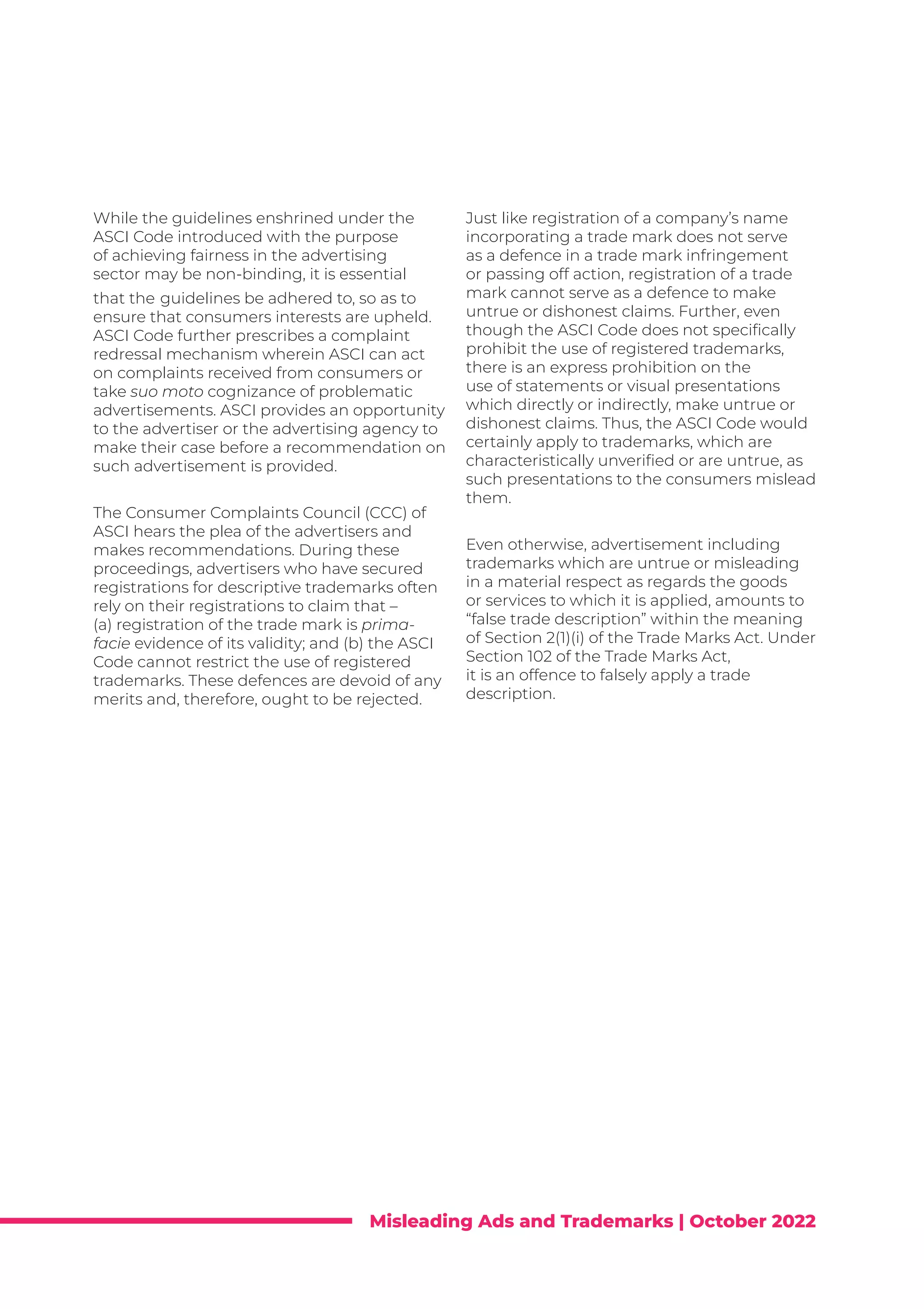Misleading Ads & Trademarks | PDF