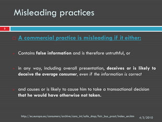 Misleading Advertising in the EU | PDF