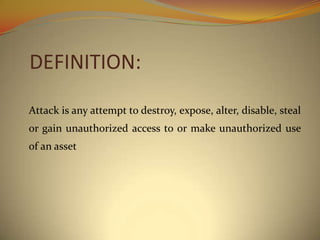 Attack lecture #2 ppt | PPTX