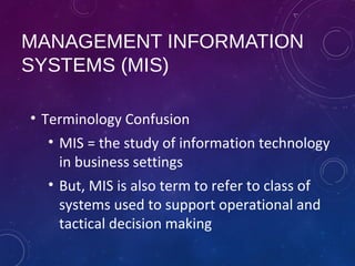 MIS ( Management Information System ) | DEFINITION, IMPORTANCE ...