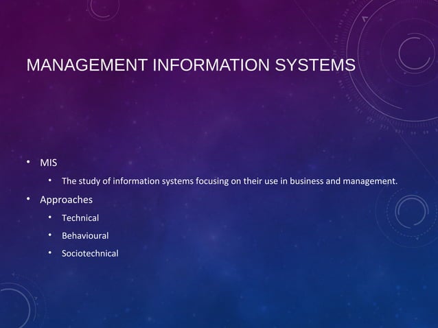 MIS ( Management Information System ) | DEFINITION, IMPORTANCE ...