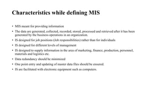 Management Information System: Introduction and Overview | PPT