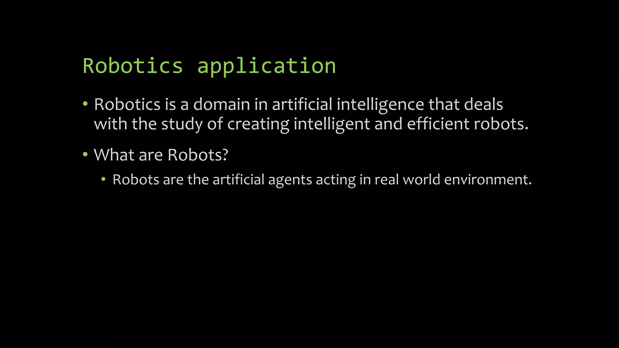 Mis Module V Artificial Intelligence Pptx Robotics Technology