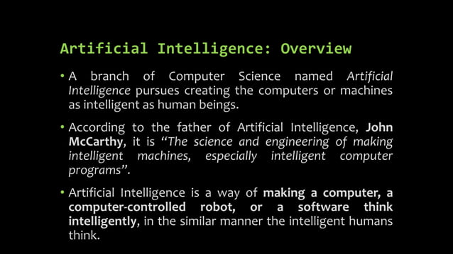 Mis module v Artificial Intelligence | PPTX | Robotics | Technology ...