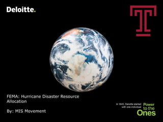 2018 Deloitte Case Competition Powerpoint Presentation | PPTX