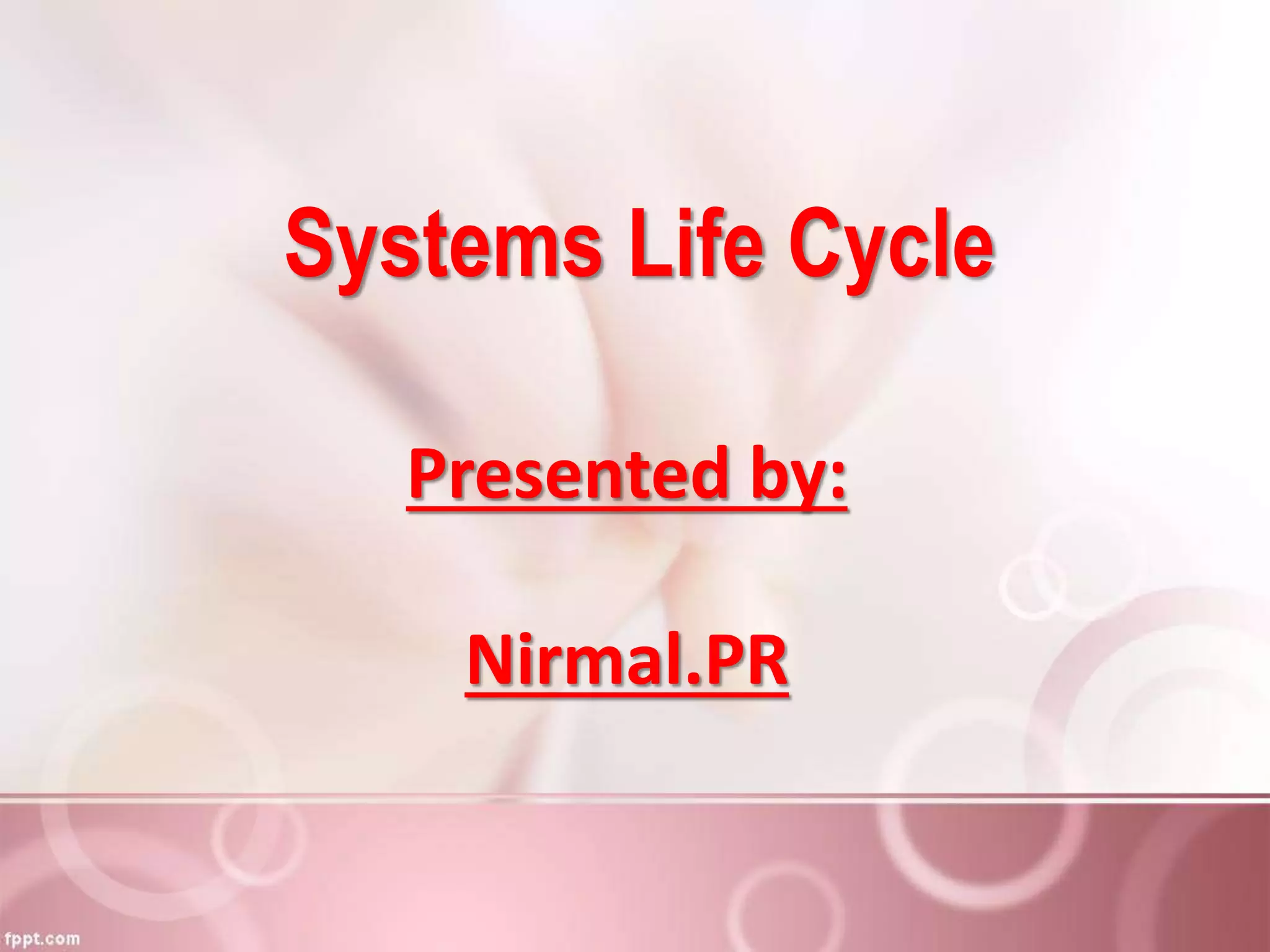 Systems Life Cycle | PPTX