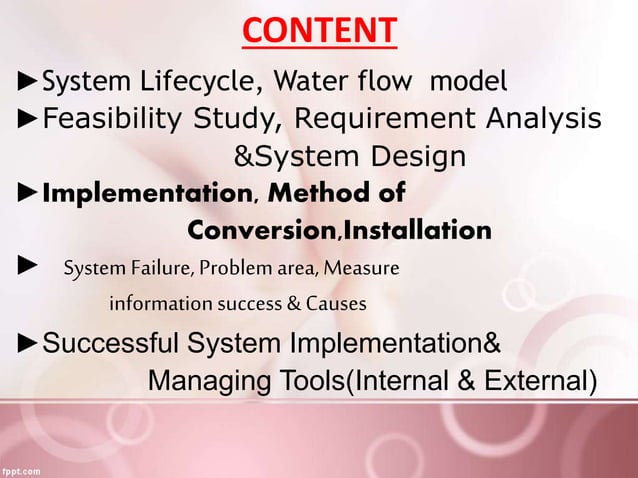 Systems Life Cycle | PPT