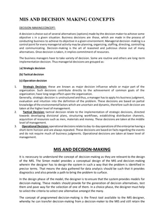 Mis notes unit 2 -BBA/BCA | DOCX