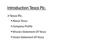 MIS of Tesco.plc