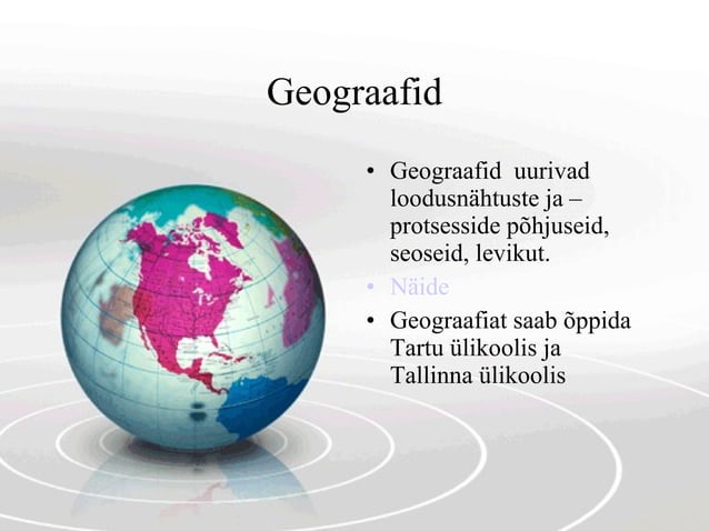 Mis on geograafia | PPS