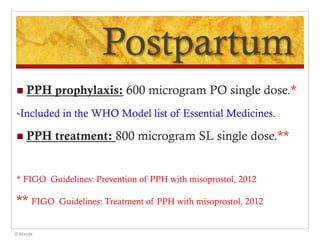 Misoprostole in obstetrics | PDF