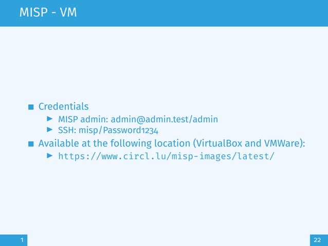 misp-training.pdf | Computing | Technology & Computing