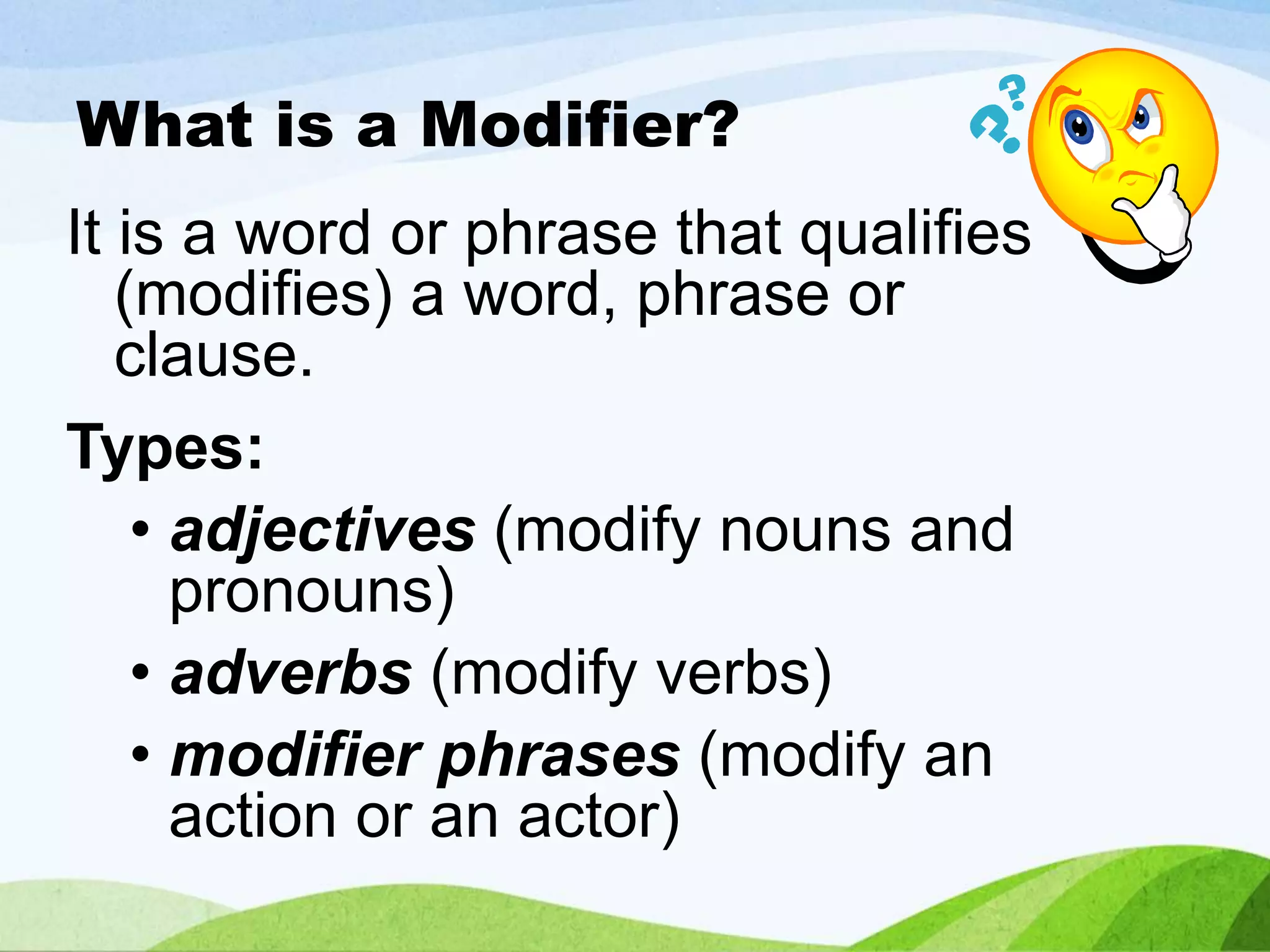 Misplaced Modifiers | PPTX