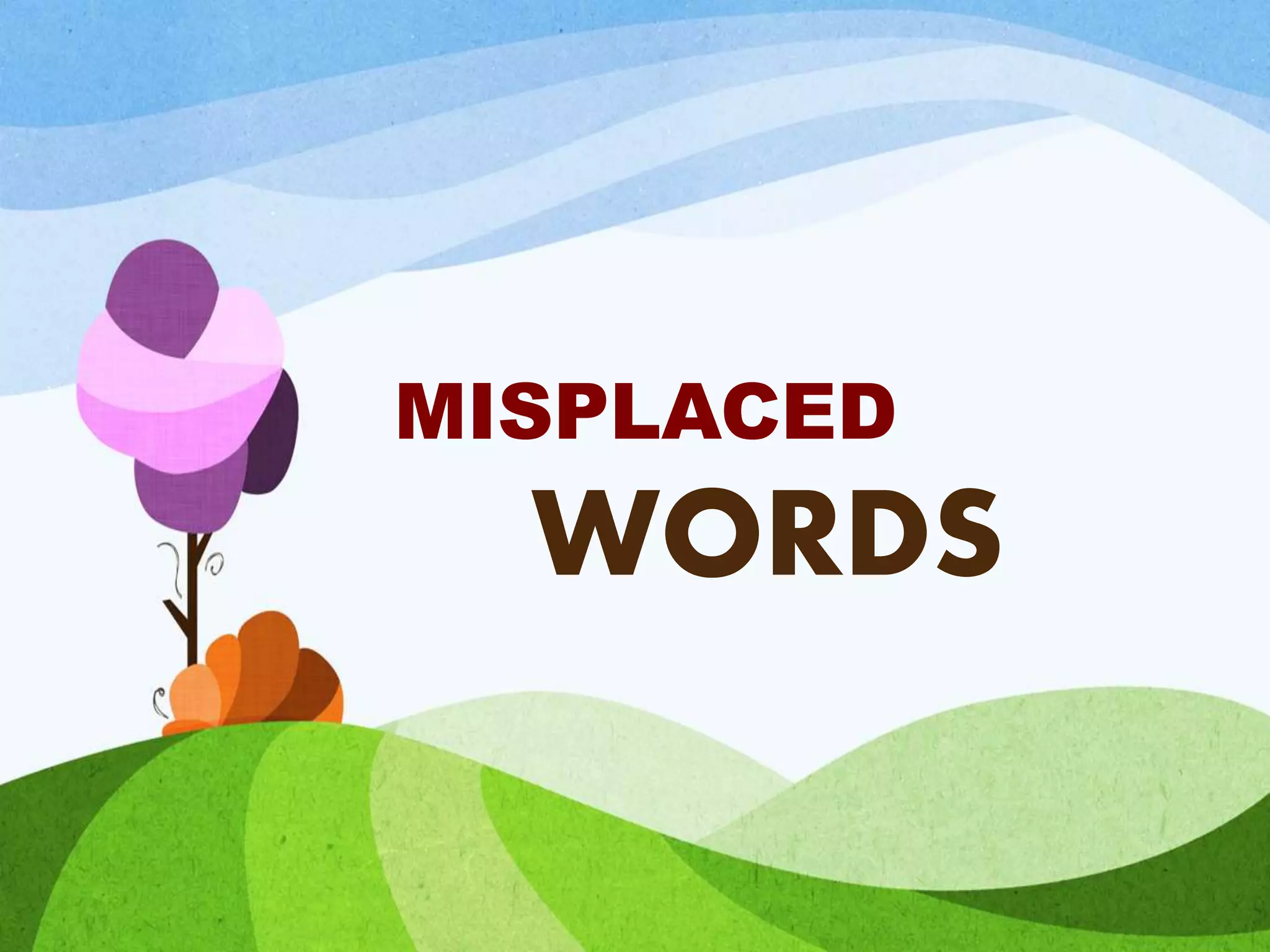Misplaced Modifiers | PPTX