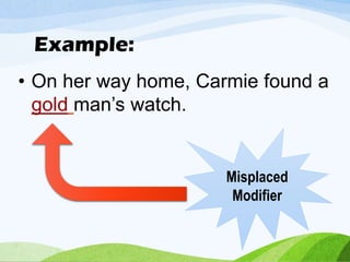 Misplaced Modifiers | PPT