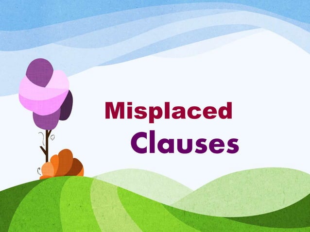 Misplaced Modifiers | PPT