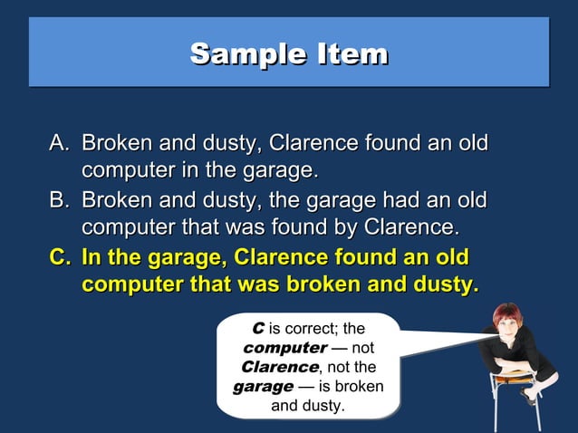 Misplaced modifiers ppt | PPT | Desserts and Baking | Food & Drink