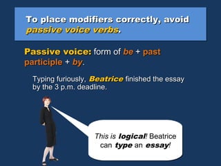 Misplaced modifiers ppt | PPT