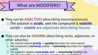 MISPLACED, SQUINTING, & DANGLING MODIFIERS | PPTX