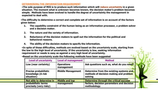 Mis & planning | PPT