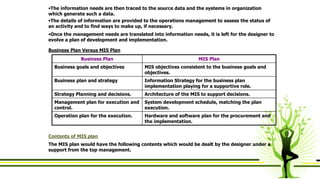 Mis & planning | PPT