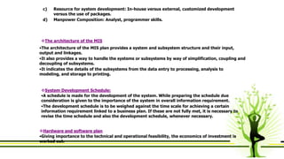 Mis & planning | PPT