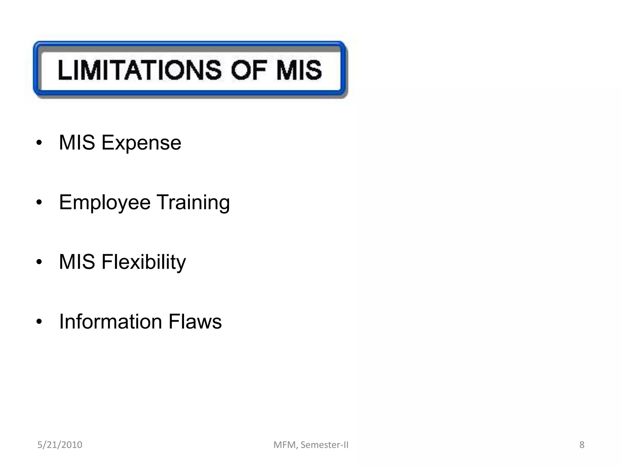 MIS (Management Information System) in Fashion & Textile Industry | PPTX