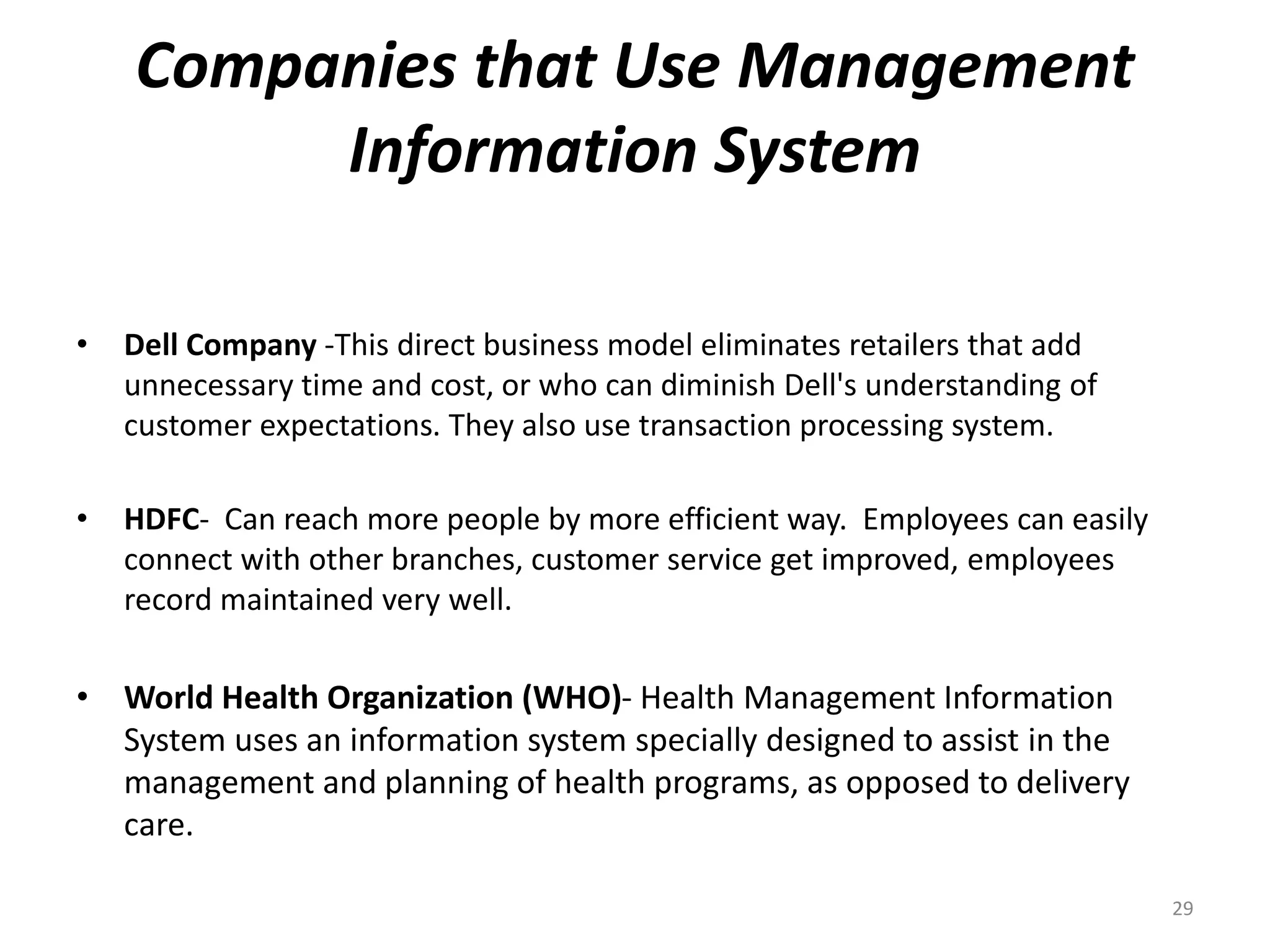 Management Information System PPT | PPTX