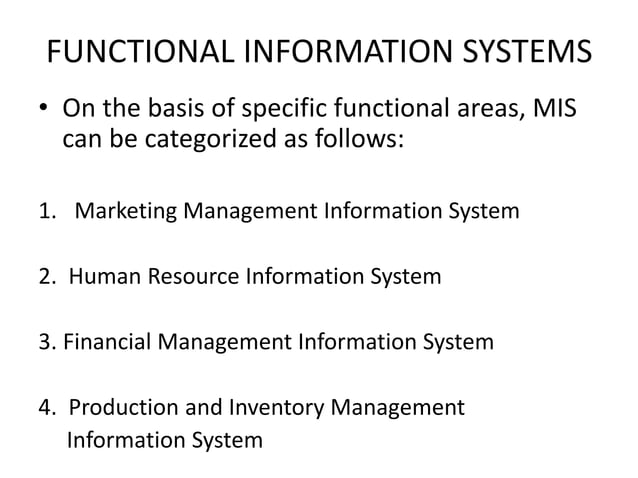Management Information System PPT | PPTX | Operating Systems | Computer ...