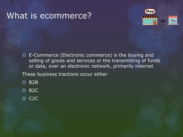 E-COMMERECE V/S TRADITIONAL COMMERCE | PPTX