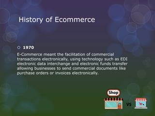 E-COMMERECE V/S TRADITIONAL COMMERCE | PPTX