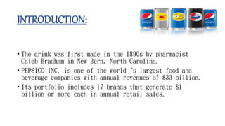 PEPSICO | PPTX | Business | Business and Finance
