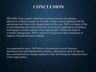 Mis ppt | PPT
